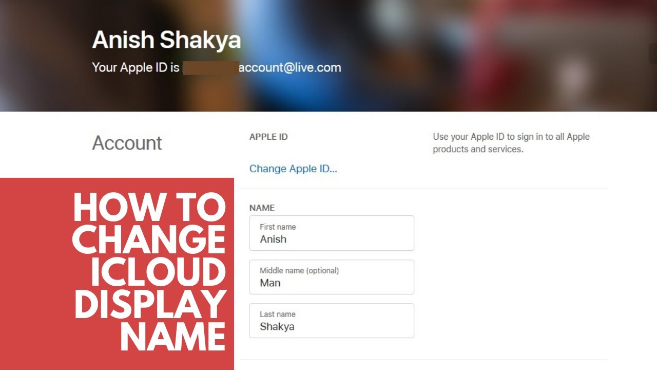 How To Change Apple ID Profile Name | Change iCloud Account Name - YouTube