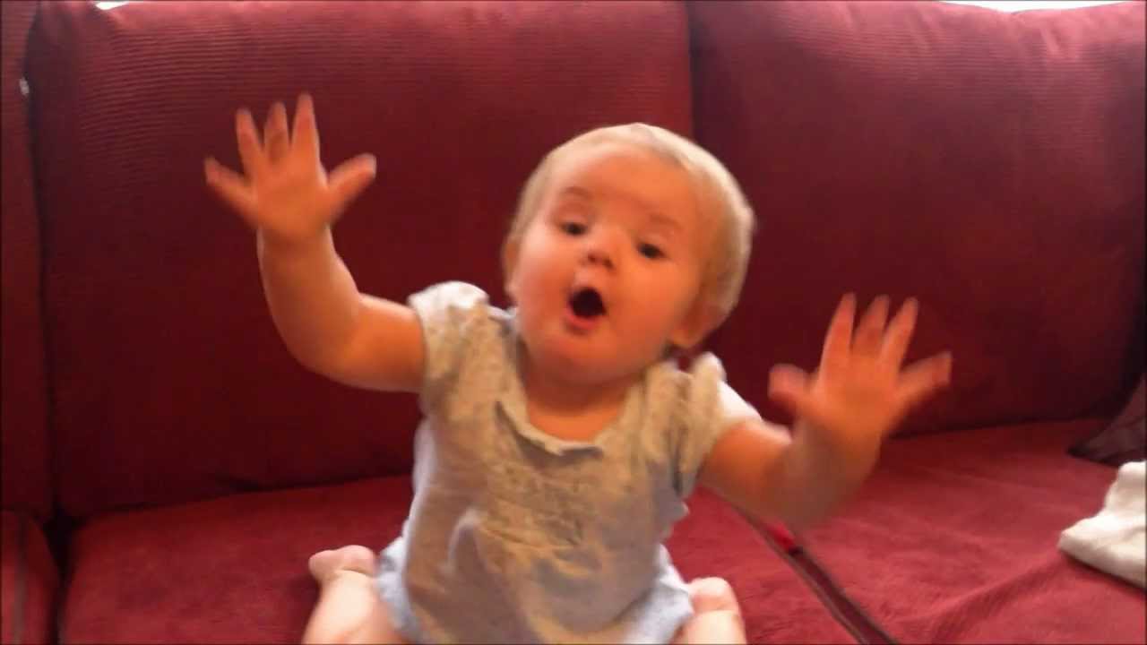 Dancing Baby Falls on Cute Face - YouTube