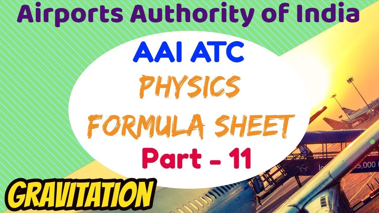 PHYSICS Formula Sheet || Gravitation || IIT JEE || 12th Class - YouTube