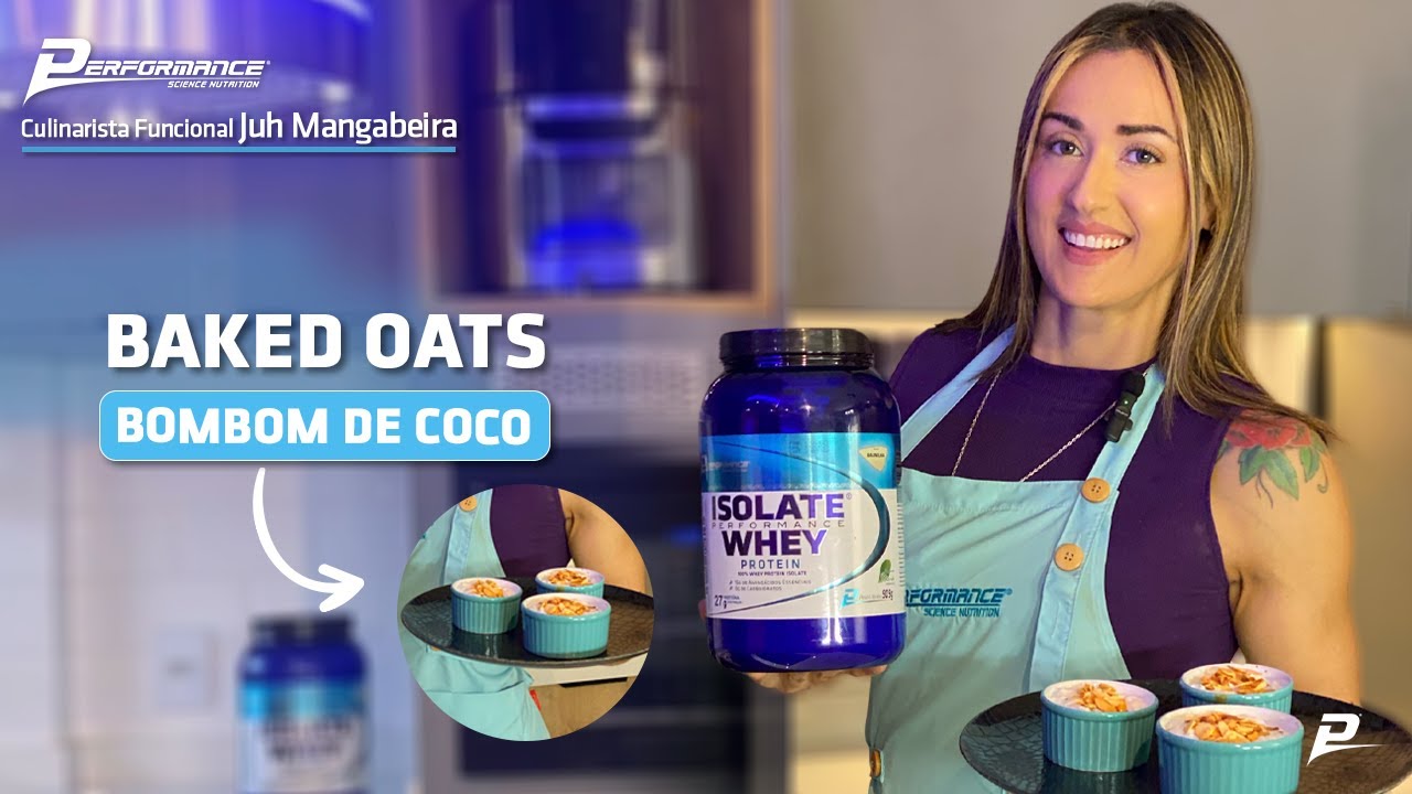 Baked Oats de Coco - Culinaria Fit - YouTube