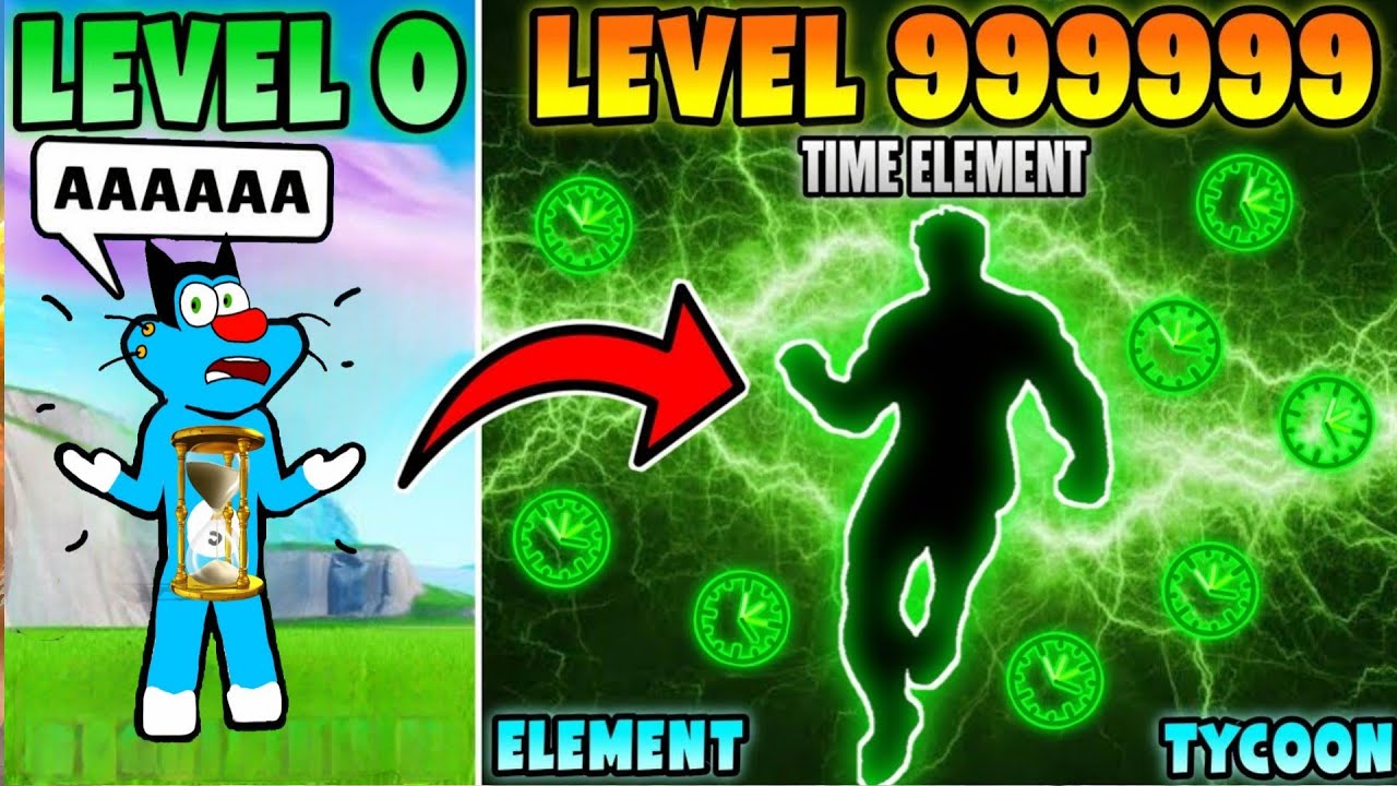 OGGY GOT TIME ELEMENT POWERS IN ELEMENTAL POWER TYCOON ROBLOX - YouTube