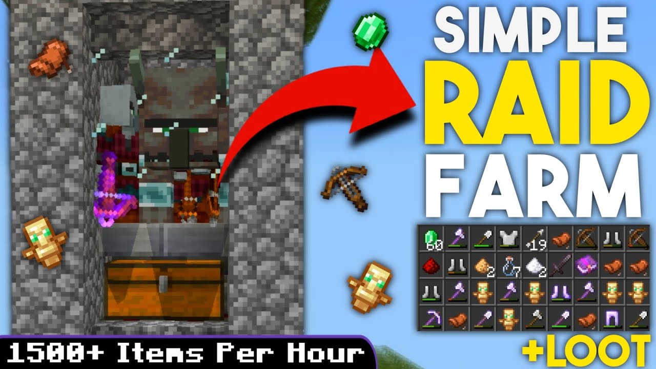 EASY Raid Farm In Minecraft Bedrock 1 19 1500 Items Per Hour Loot XP easy-raid-farm-in-minecraft-bedrock-1-19-1500-items-per-hour-loot-xp