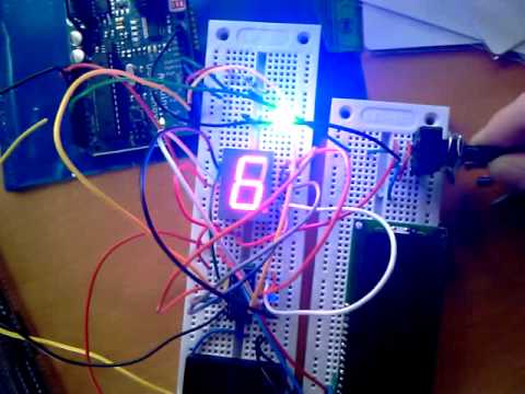 7 Segment with potmeter and RGB led on Arduino - YouTube