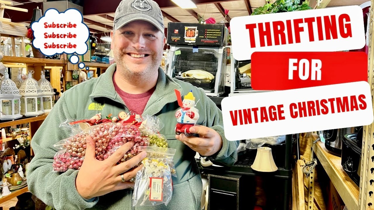 Vintage Christmas Thrift with me ! Thrifting in Wisconsin. Hunting for ...