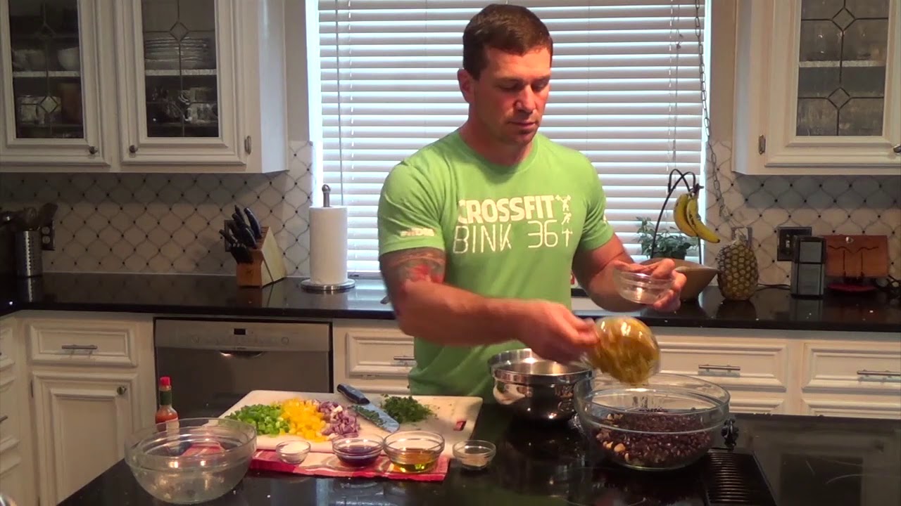 Crossfit bink 36 Chef Stacy home dinner - YouTube