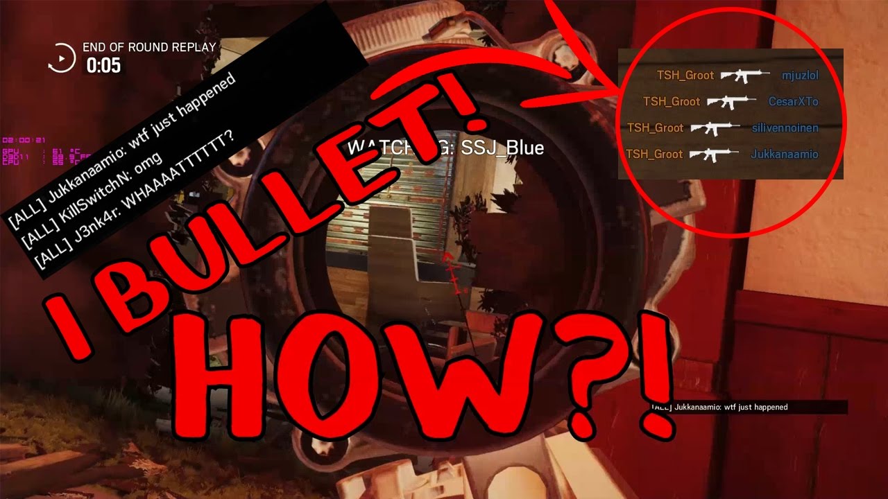 1 BULLET 4 KILLS!? Rainbow Six Siege! Epic Moments #12 - YouTube