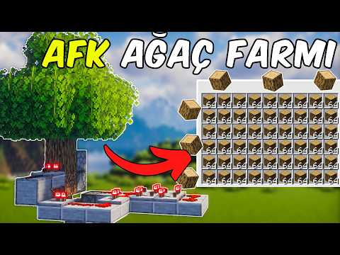 Minecraft Kolay Ağaç Farmı 1.21 (AFK Odun)