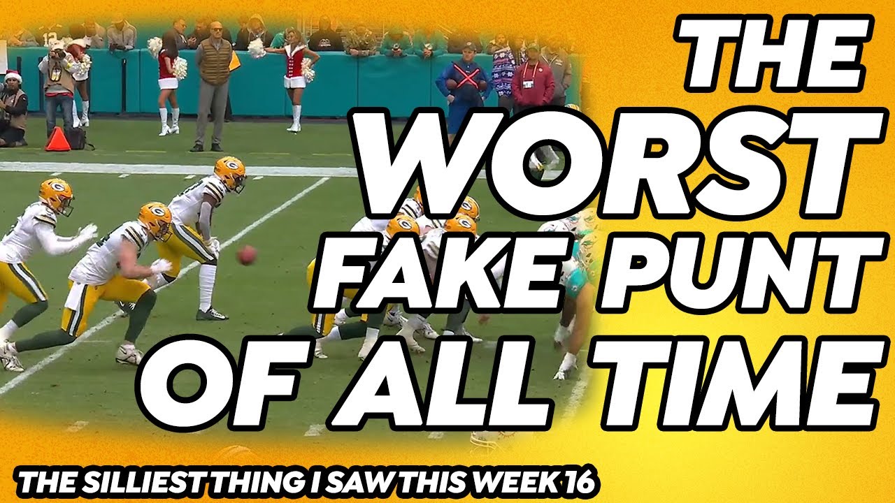 The Worst Fake Punt Of All Time and Rodgers Mad The Silliest Thing I ...