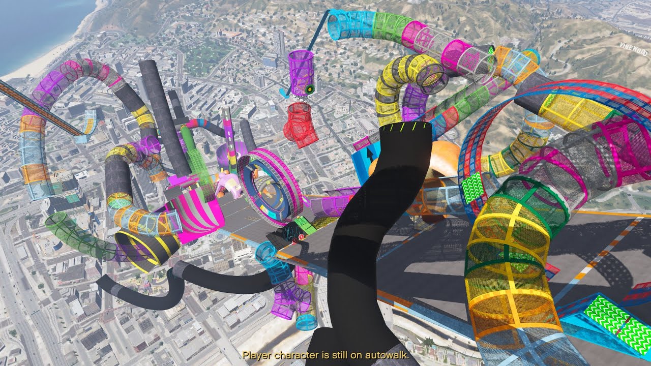 GTA 5 Super Mega Ramp New Stunt Map Challenge Part 2. - YouTube