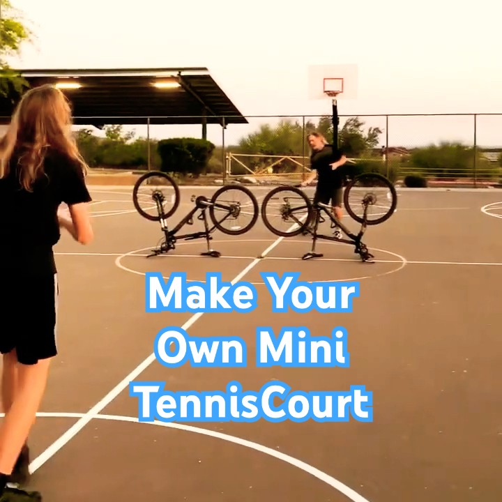 Tennis Drill - How to make your own mini tennis court - YouTube