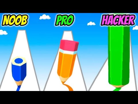 MAX LEVELS Color Pencil Run Drawing 🍀💥: All Levels Gameplay Walkthrough ...
