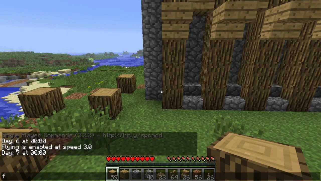 Minecraft - Sredniowieczny mur cz 2. Tutorial - YouTube