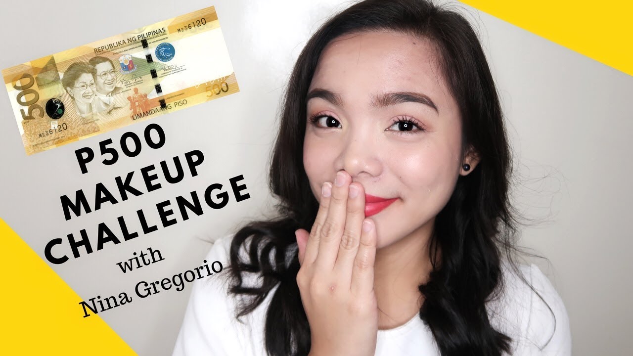 500 PESO MAKEUP CHALLENGE ft. Nina Gregorio | Faith Miquiabas ♥ - YouTube