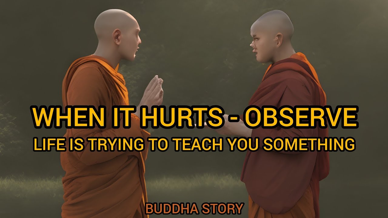 When it hurts - observe. Life is trying to teach you something ...
