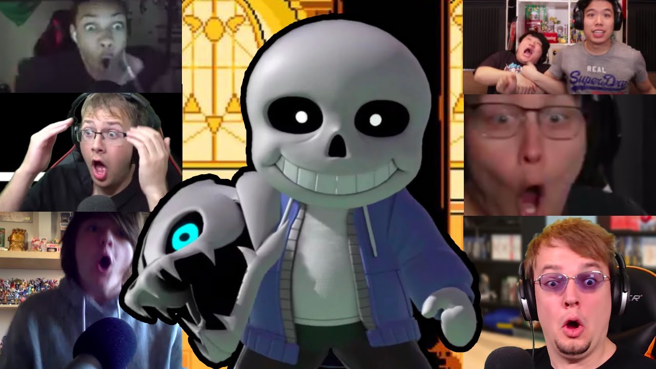 Internet Reacts to Sans in Smash Ultimate!!! - YouTube