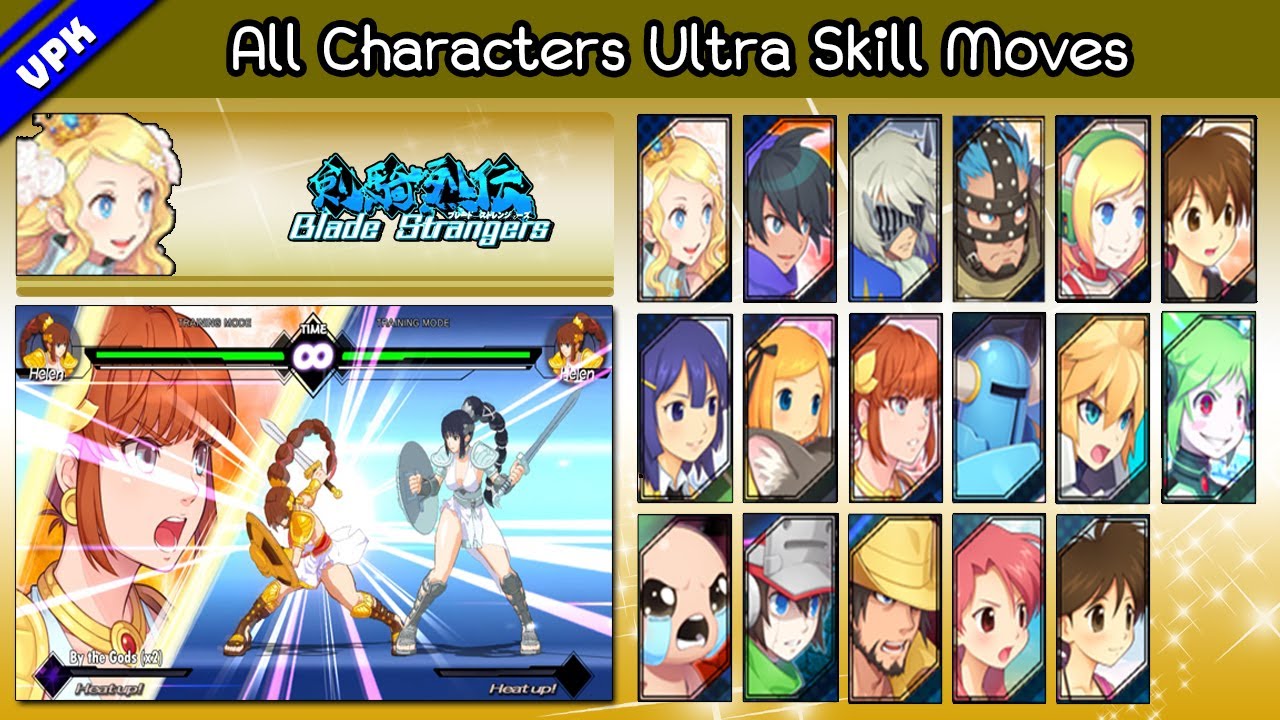 Blade Strangers - All Characters Ultra Skill Moves - YouTube