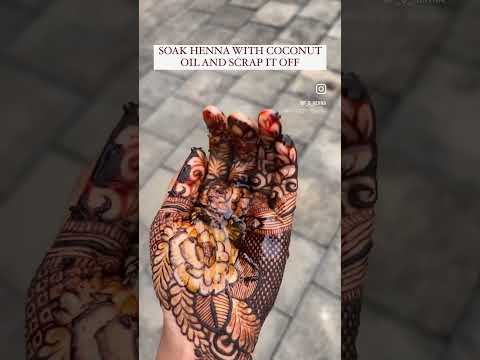 HOW TO REMOVE HENNA FOR DARK STAIN