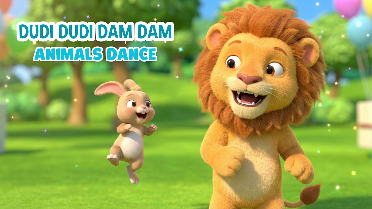 Dudi Dudi Dam Dam 🐼 | Funny Animals Dance Song for Kids & Toddlers ...