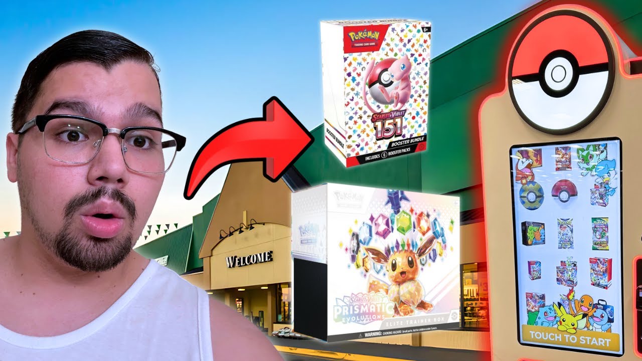 I Finally Found Pokemon Vending Machine Restock! - YouTube