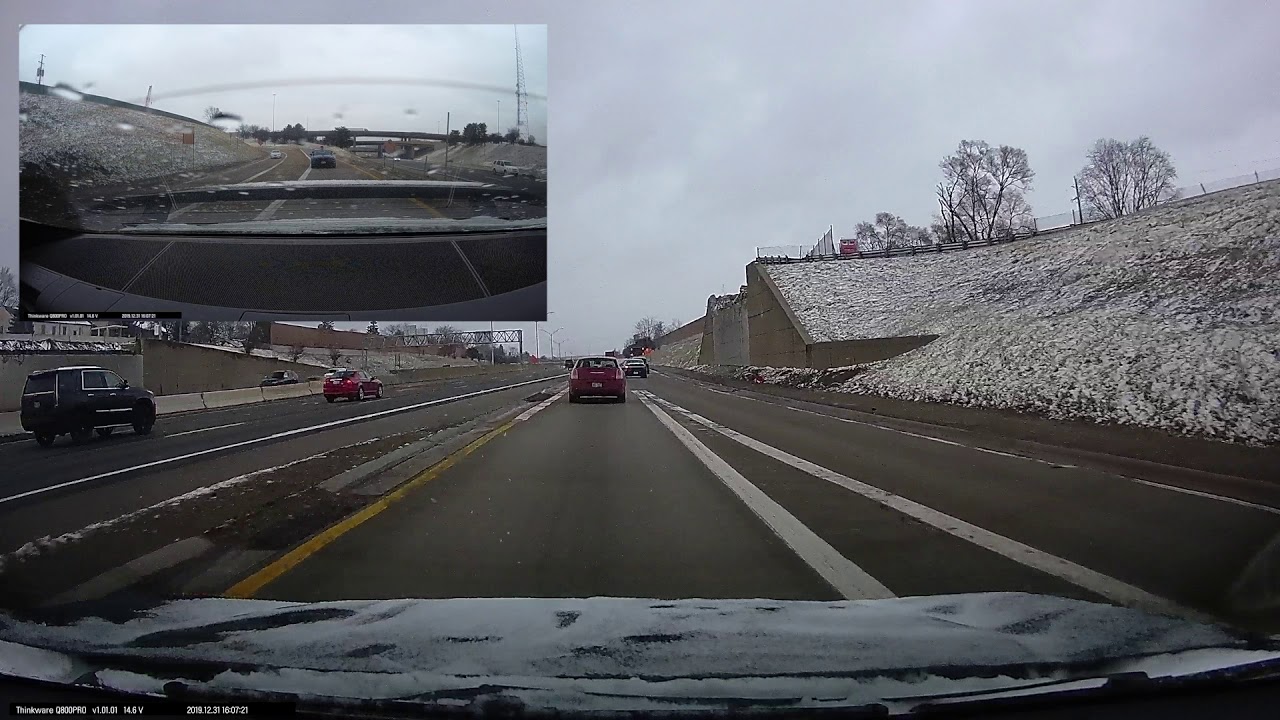 [MI] Lane jumper crosses over exit shoulder in front of State Trooper ...