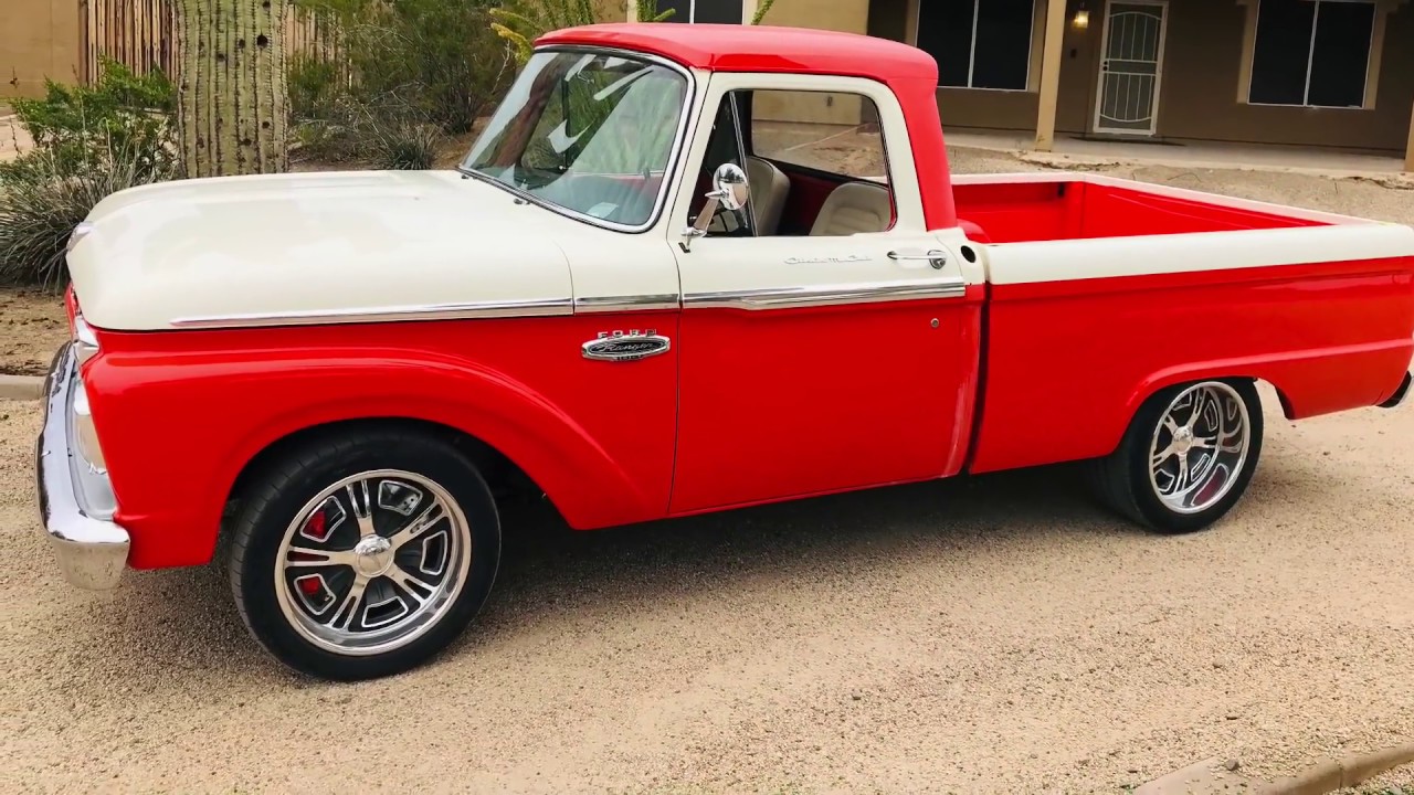 1966 F100 427 FE Dual Quad EFI 1st Test drive! - YouTube