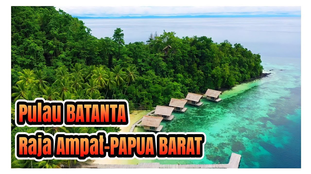 [ DRONE VIEW ] Pulau BATANTA Part 2 | RUMAH POHON | RAJA AMPAT-PAPUA ...