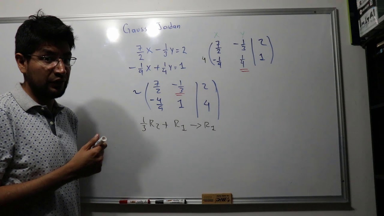 Gauss Jordan 2x2 - YouTube