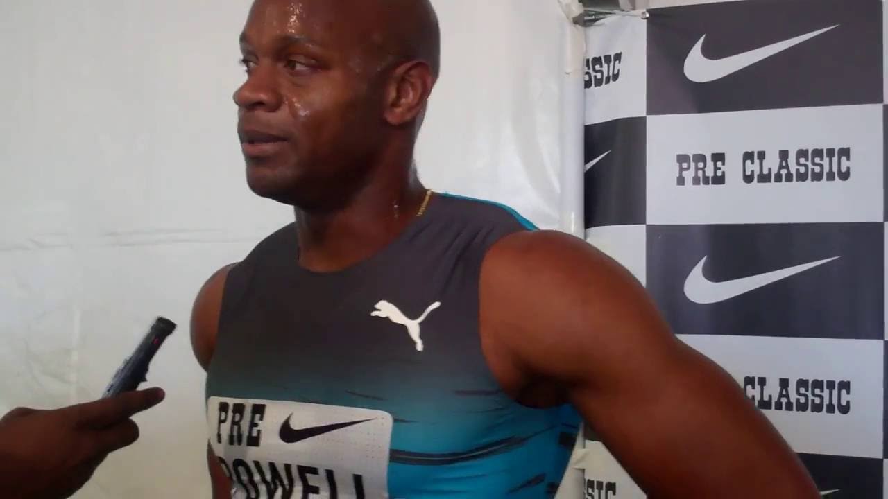 Asafa Powell 100m post-race Pre Classic 2016 - YouTube