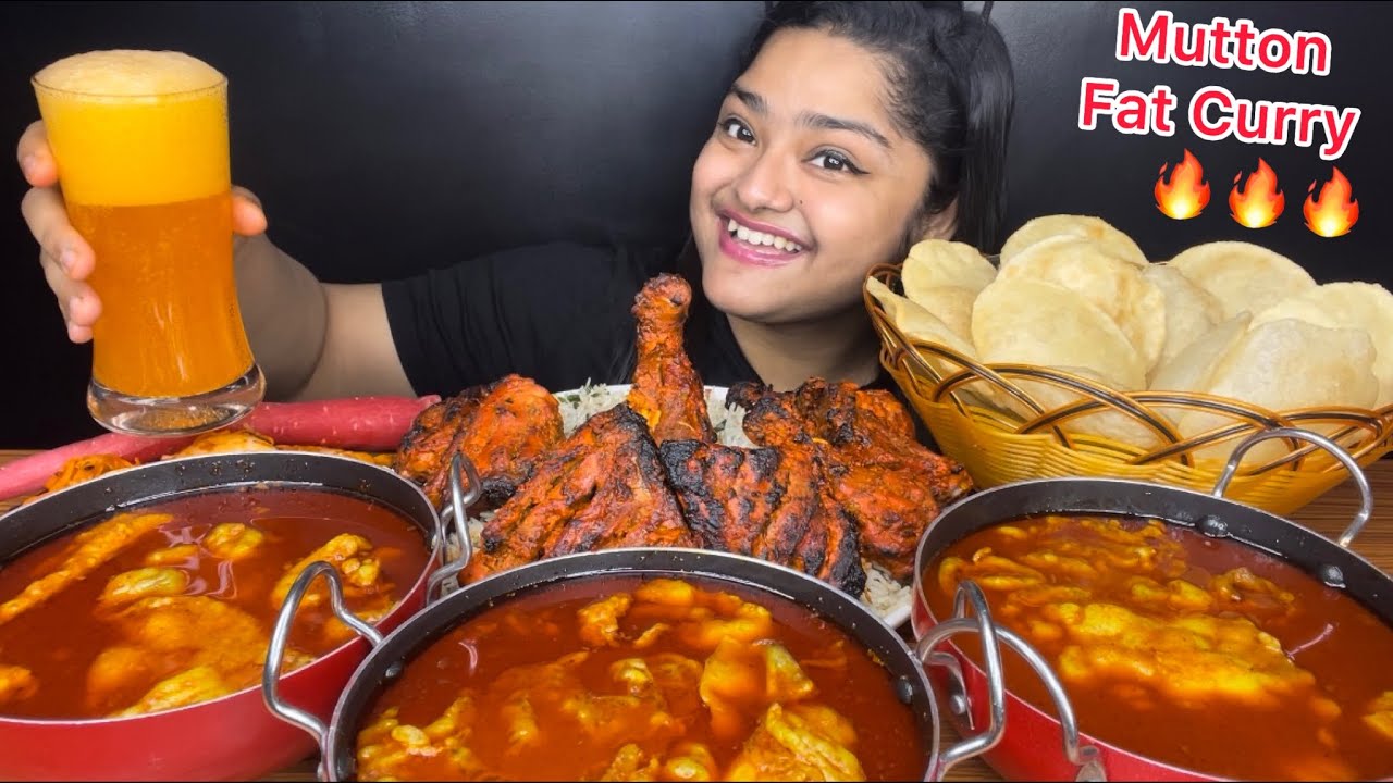 SPICY MUTTON FAT CURRY 🔥 SPICY TANDOORI CHICKEN, CHICKEN AND EGG FRIED ...