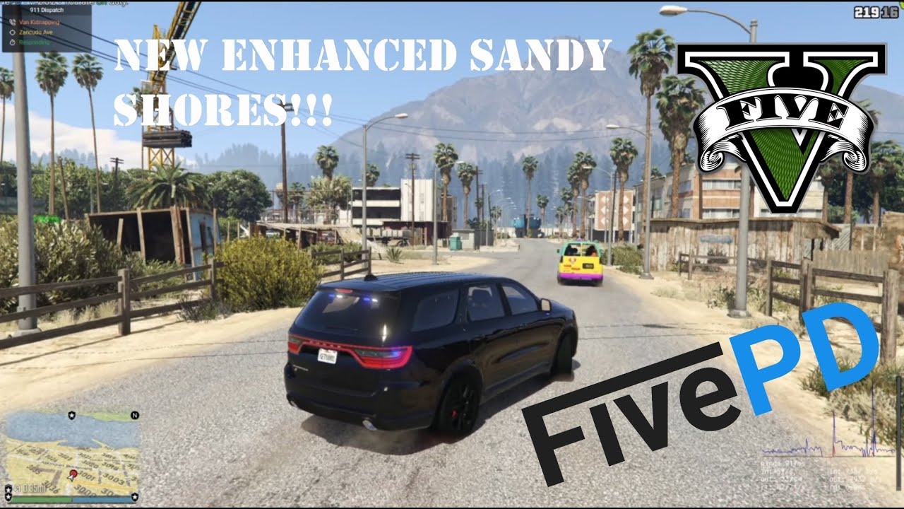 GTAV FIVEM/FivePD - NEW SANDY SHORES!! Huge Mod! Cruise and Callouts ...
