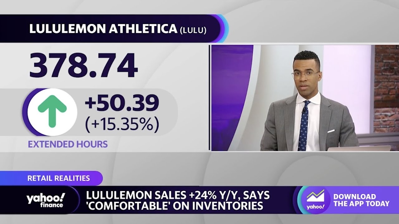 Lulemon investors cheer first quarter results - YouTube