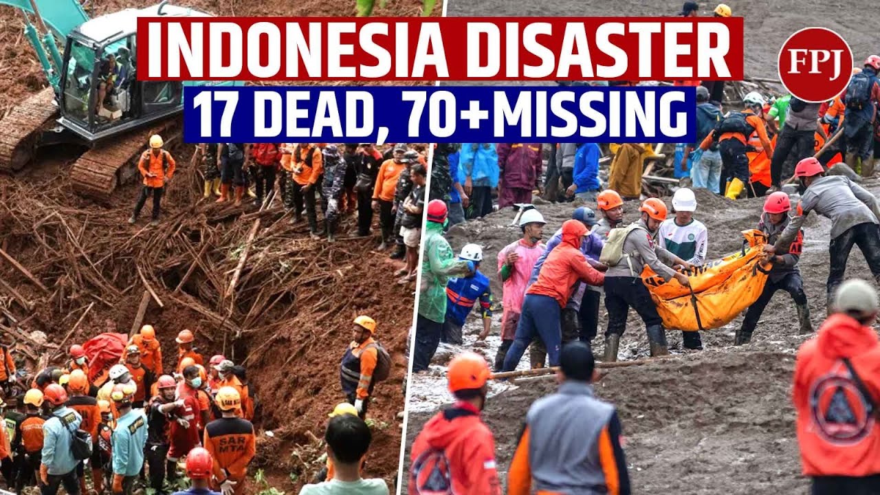 17 Dead After Landslide in West Java, Indonesia - YouTube