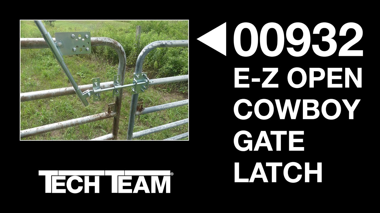 With Tech Team’s 00932 Cowboy Gate Latch You Can Open Your Gate Without ...
