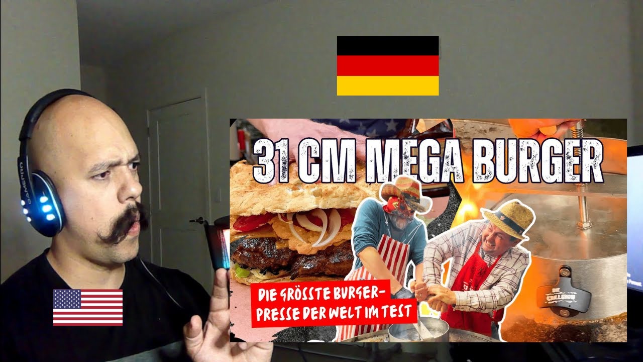 American Reacts to Die größte Burger Presse, die jemals gebaut worden ...