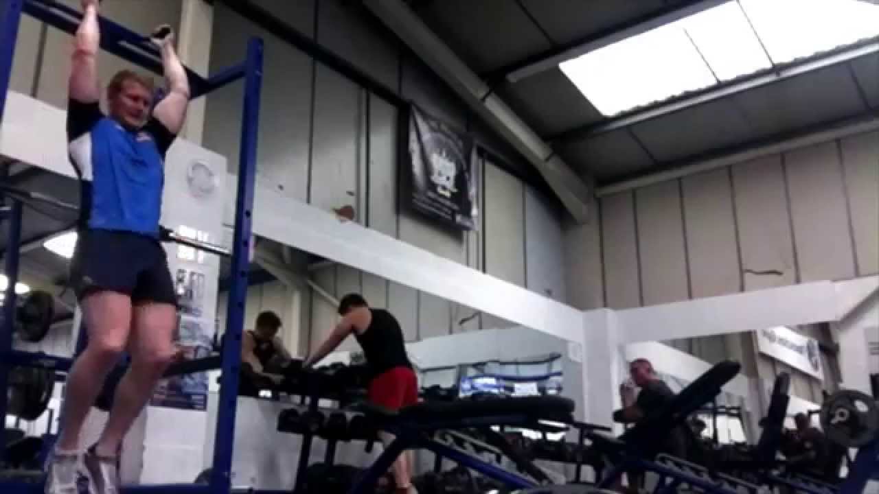 Core Exercises - Super-set of Hanging Knee Raises + Weighted Sit Ups ...