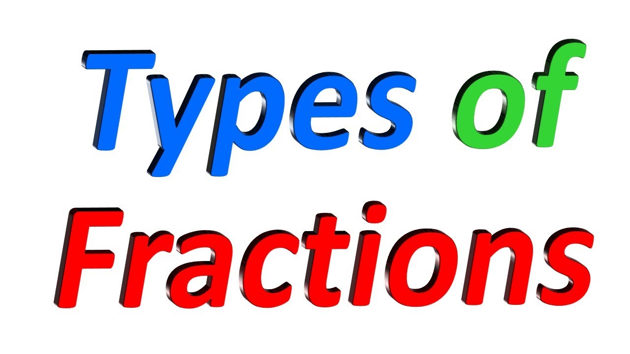 What are Types of Fractions? Types Of Fractions | Maths For Kids ...