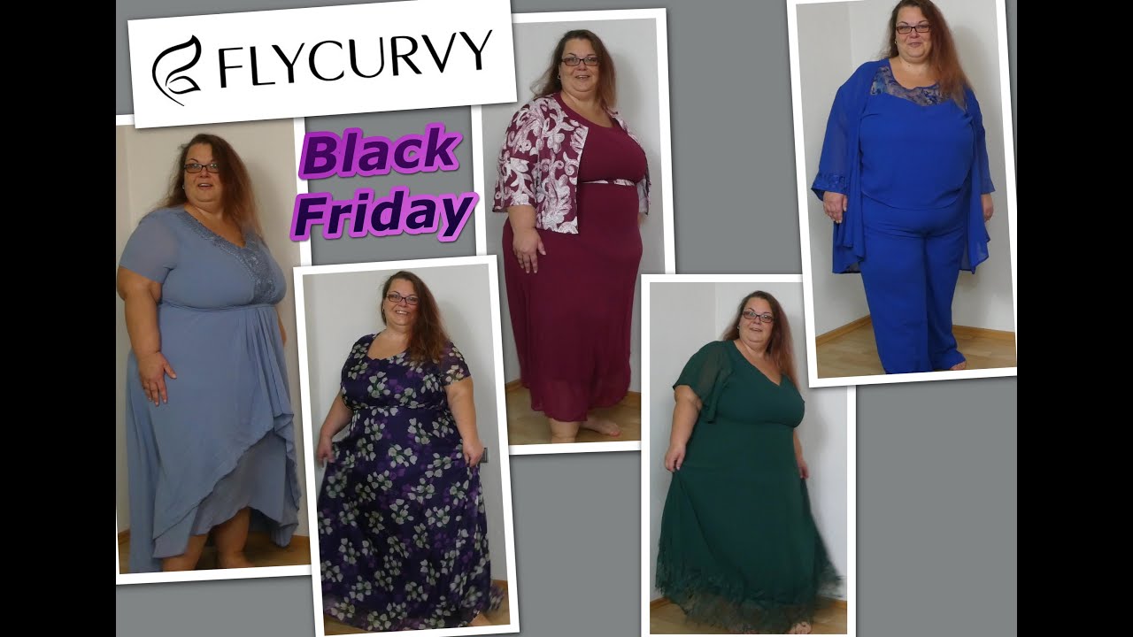 Flycurvy Black Friday Plus Size Haul - Formal Plus Size Dresses in 5XL ...