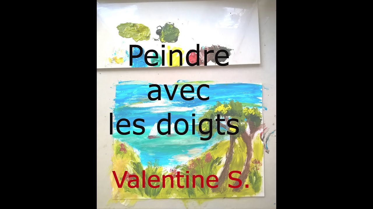 Arts plastiques : Valentine nous montre comment peindre avec les doigts ...