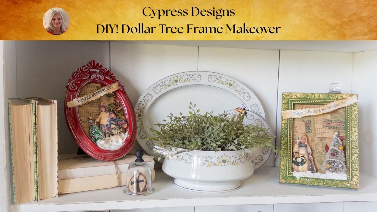 DIY! Dollar Tree Frames for Christmas - YouTube