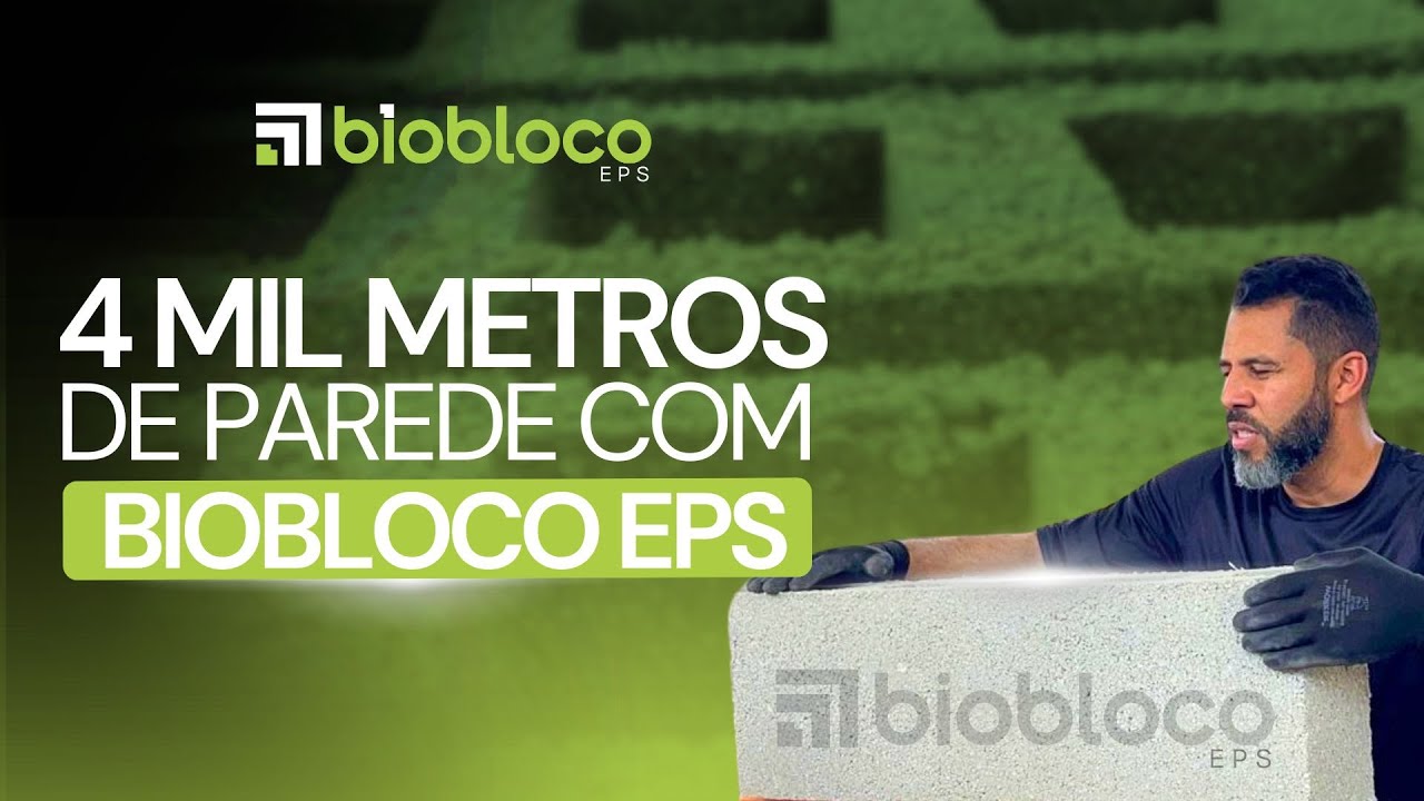 4 mil metros de parede com a Biobloco EPS - YouTube