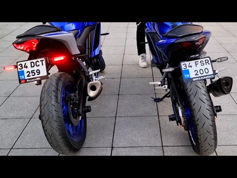 YAMAHA R25 / ORJİNAL ve AKRAPOVİÇ EGSOZ SES KARŞILAŞTIRMA