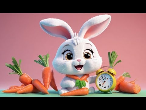Two Bunny Twins Tick-Tock Time | Learn to Tell Time with Bunnies | Fun ...