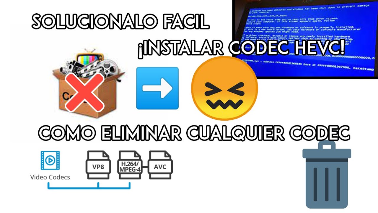 Como Instalar CODEC HEVC - Como desintalar un Codec - Como Solucionar ...