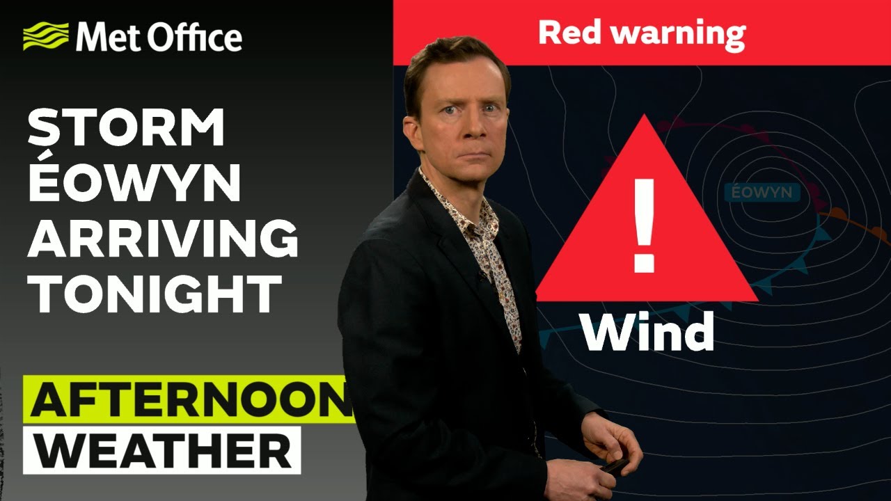 23/01/2025 – Red warnings in effect – Afternoon Weather Forecast UK ...