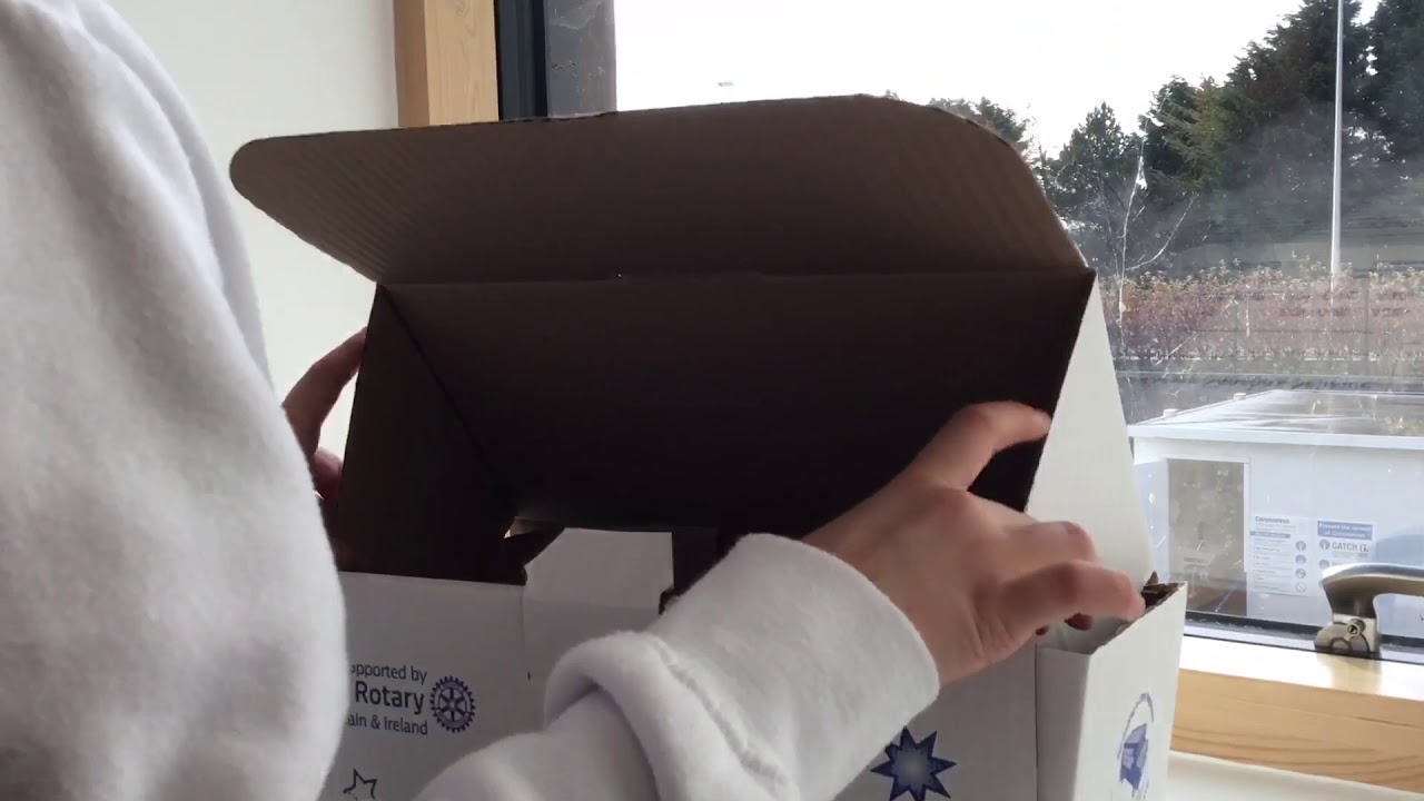 Step by step instructions on how to assemble a Rotary Shoe Box - YouTube