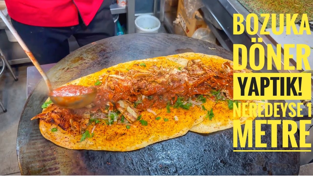 NEREDEYSE BİR METRE BOZUKA DÖNER! #döner #gaziantep #yemek # ...