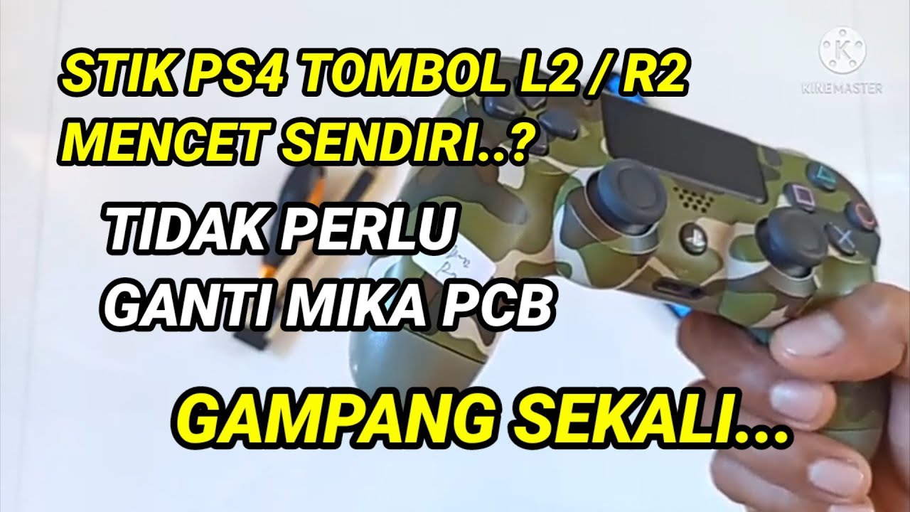 CARA MEMPERBAIKI STIK PS4 MENCET SENDIRI L2/R2 - YouTube