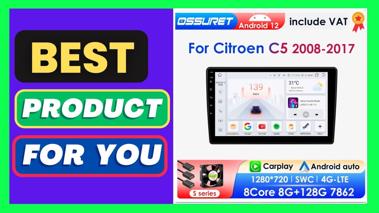 Android 12 Car Radio For Citroen C5 2008 - - YouTube