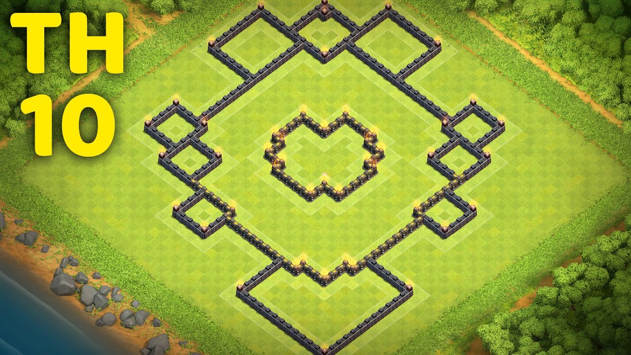 Town Hall 10 Farming Base Design - Clash of Clans (CoC TH10) - YouTube