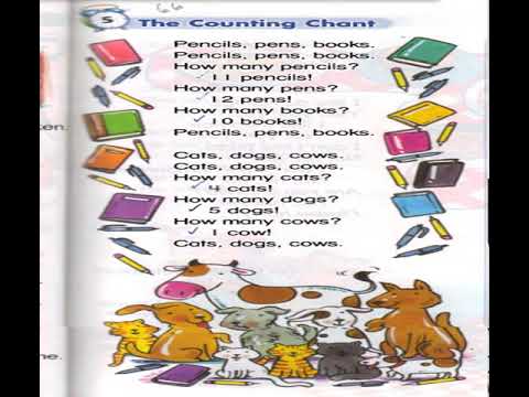 English Time 1 Unit 5 | D Listen and Sing along | The Counting Chant ...